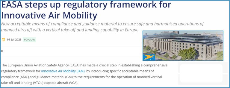 EASA pushes IAM development with specific AMOCs